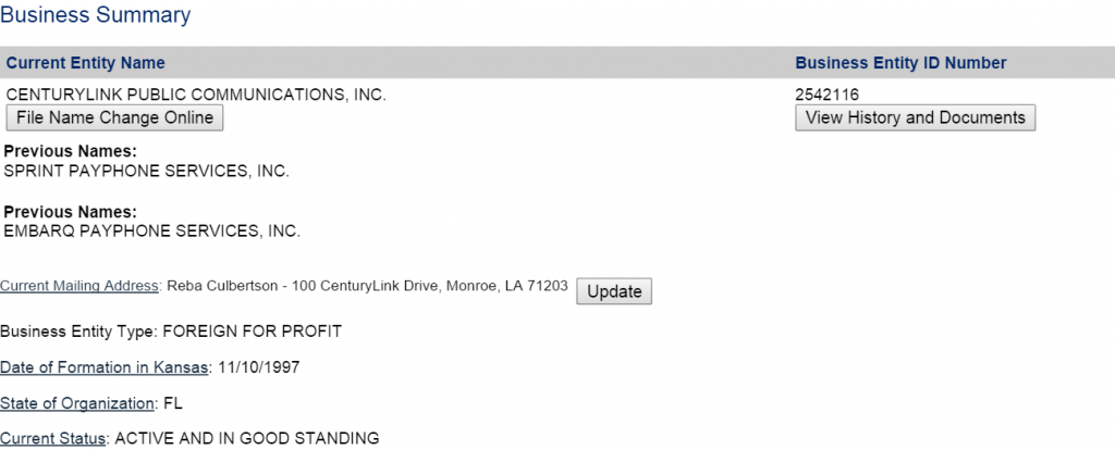 Kansas Business Entity And Corporation Search - KS Secretary Of State (SOS)