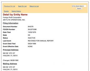 Florida Business Entity And Corporation Search - FL Secretary Of State ...