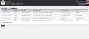 Georgia Business Entity And Corporation Search - GA Secretary Of State ...