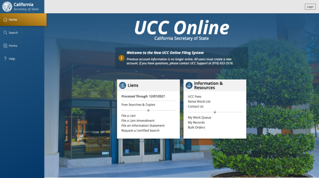 How to Search UCC Filings in California