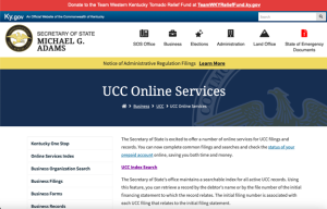 How To Do A Kentucky UCC Search