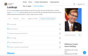 How To Do An Oklahoma UCC Search