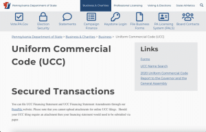How To Do A Pennsylvania UCC Search
